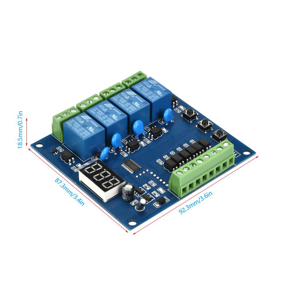 Timer Delay YYS-1 Relay Signal 4-Channel Relay Trigger Module LED Programmable - yoaushop.th ...