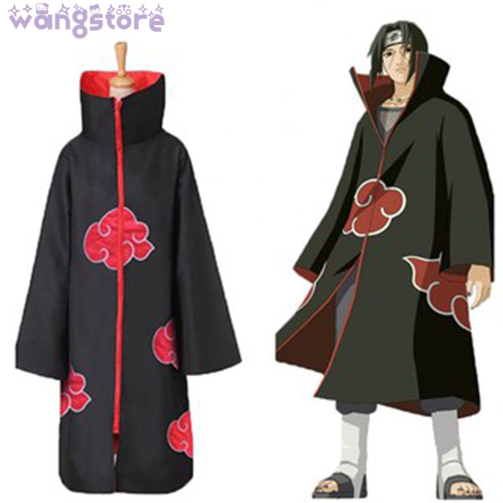 WANG New Naruto Cloak Adult Kids Akatsuki Cosplay Costumes Superior ...