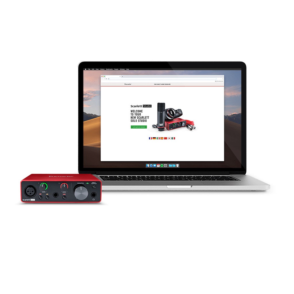 Focusrite Scarlett Solo (Gen 3) ออดิโออินเตอร์เฟส อุปกรณ์บันทึกเสียง โฮมสตูดิโอ 2in2out USB ...
