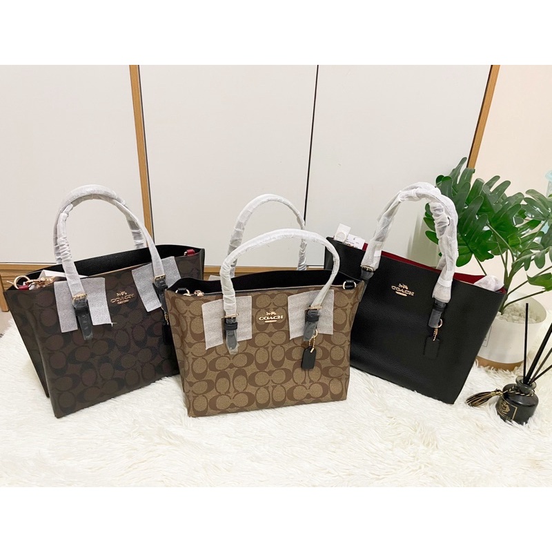 พร้อมส่งที่ไทยCOACH MOLLIE TOTE 25 IN SIGNATURE CANVAS ...