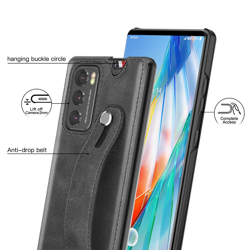 Hand Band Case for LG Wing Wrist Strap Phone holder stand Luxury Coque ...