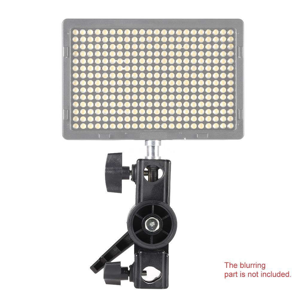 Swivel Adapter Speedlite Flash LED Light Stand Bracket Holder with 1/4 ...