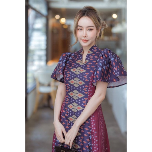 เดรสผ้าไทยใส่ได้ทุกโอกาส ป้าย Love Lady - ning_ning2523 - ThaiPick