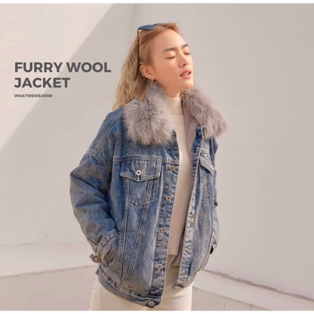 Wool jacket jean ราคาเต็ม 1,790 บาท ส่งต่อไม่เคยใส่ ยังไม่ผ่านการซักของ ...