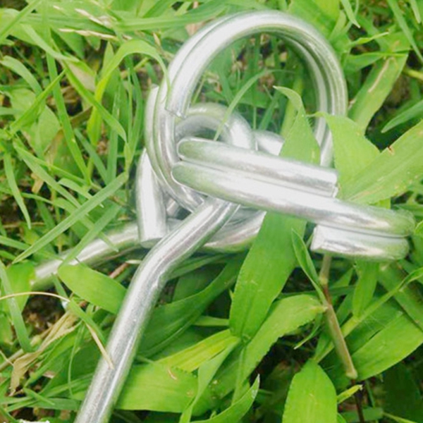 2PCS Awning Tent Poles Rings with 2 Pins for Outdoor Camping Hiking ...