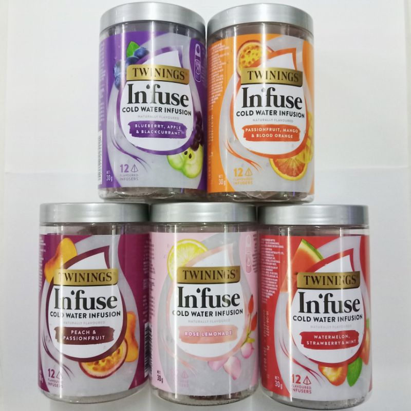 Twinings Cold Infuse Cold Water Infusion 12 Flavoured Infusers ทไวนิงส์ ...