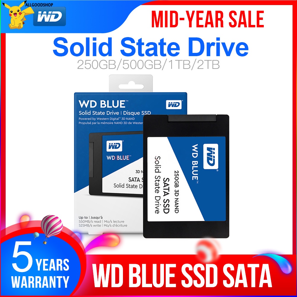 Agsp 3D Nand Sata Ssd 1TB Blue 3D Nand อุปกรณ์เสริมสําหรับพีซี Ssd Sata ...