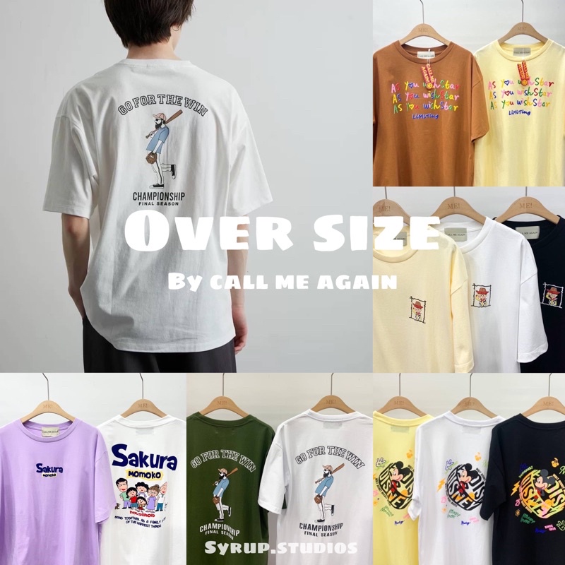 พร้อมส่ง เสื้อยืด CALL ME AGAIN (CMA) ️ เสื้อโอเวอร์ไซส์ เสื้อยืดผู้ชาย ...
