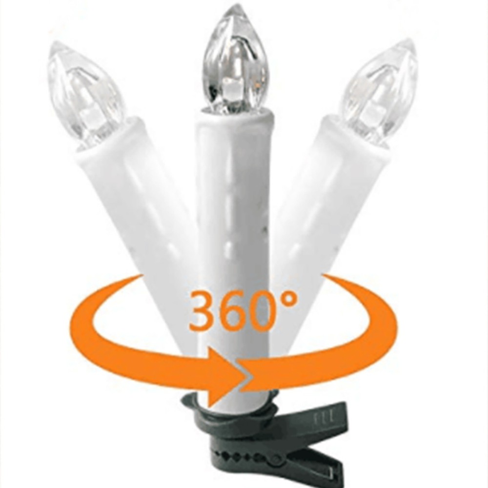 10pc/lot LED Candles Christmas Tree Decoration Light Wireless Remote ...