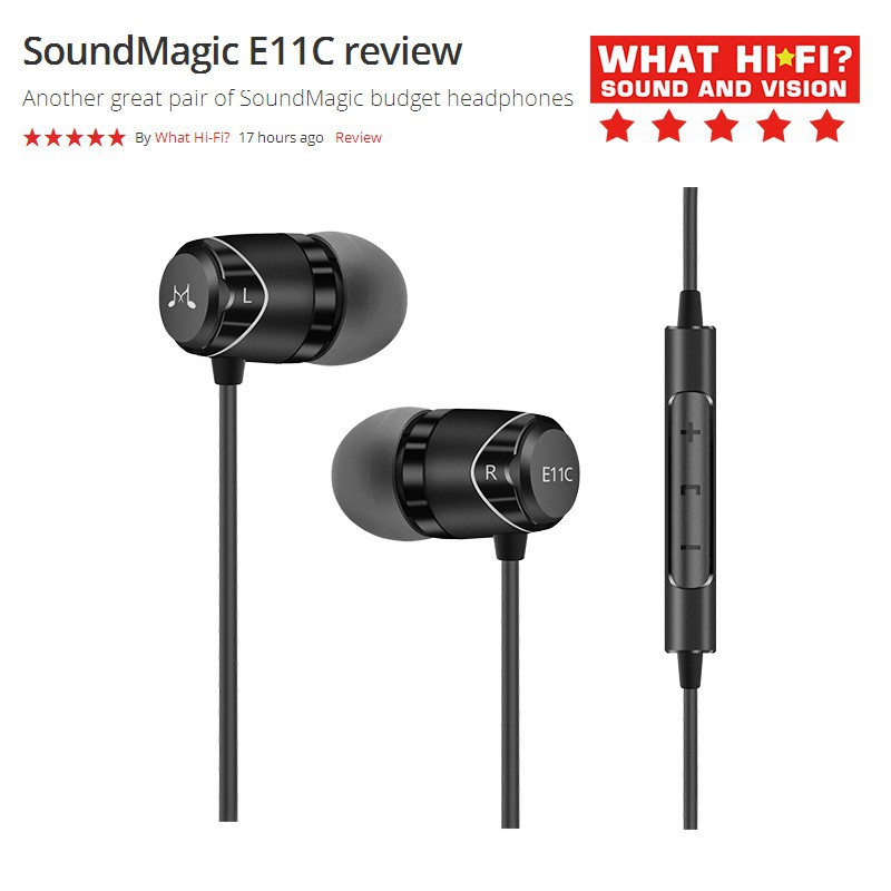 【Original】SoundMAGIC E11C Stereo Music headset In-Ear earbuds Isolating ...