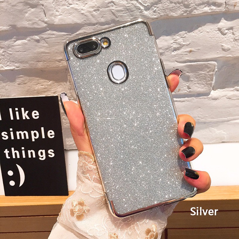 Casing OPPO A5 2020 A9 2020 A3S A5S A12 A12E A39 A57 A83 A1 F1S F5 Case Bling Glitter Soft Cover ...