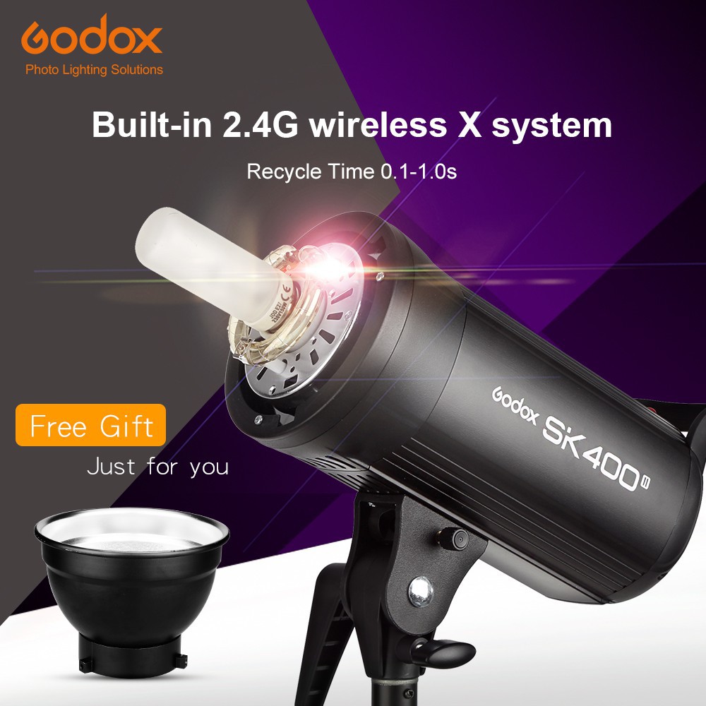 Godox SK400II Studio Flash 400Ws GN65 with Built-in Godox 2.4G Wireless X System - ambitful.th ...