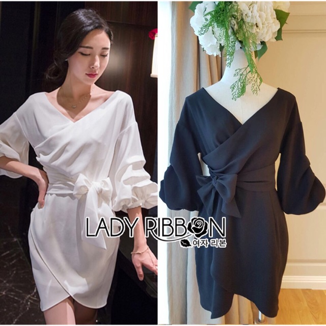 เดรสสีดำคอวีผูกโบที่เอวน่ารักของ Lady Ribbon ... by.Miscellaneous2013 ...