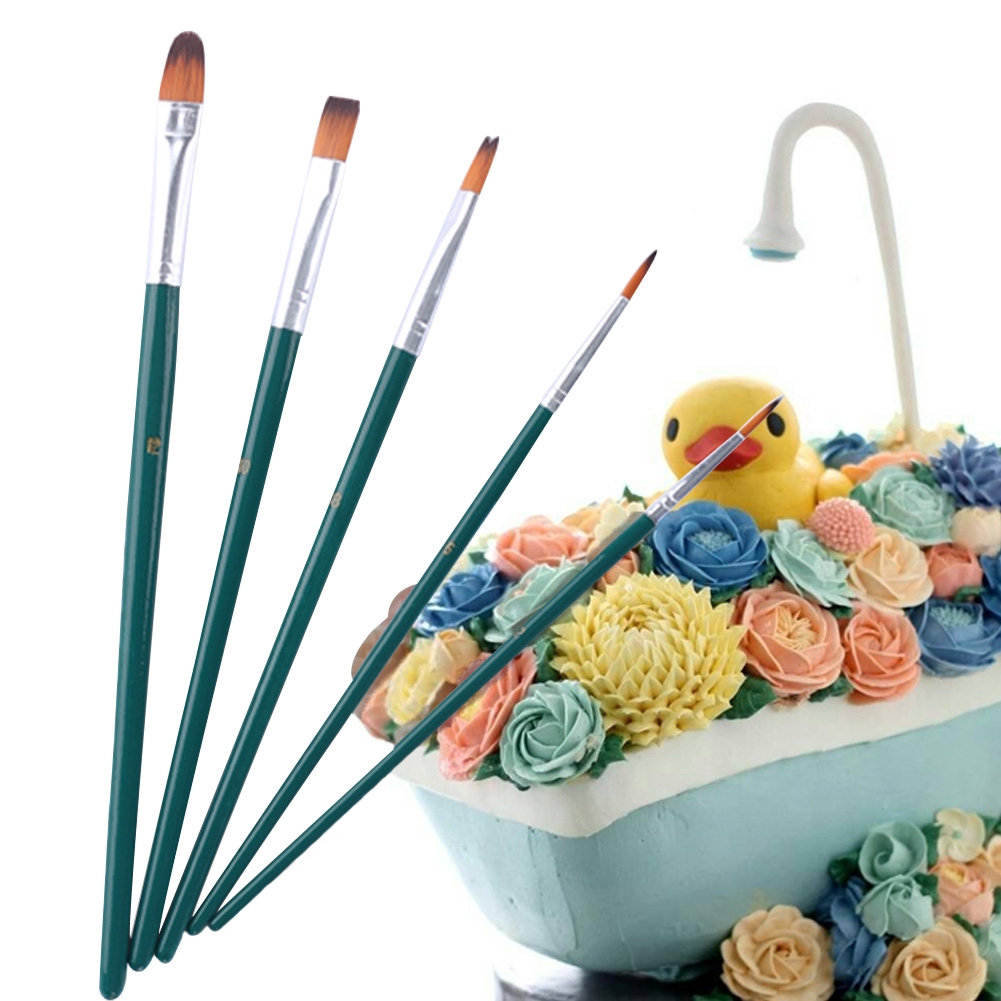 5Pcs Craft Shaping Biscuit Cupcake Pen Bakeware Painting Cake ...