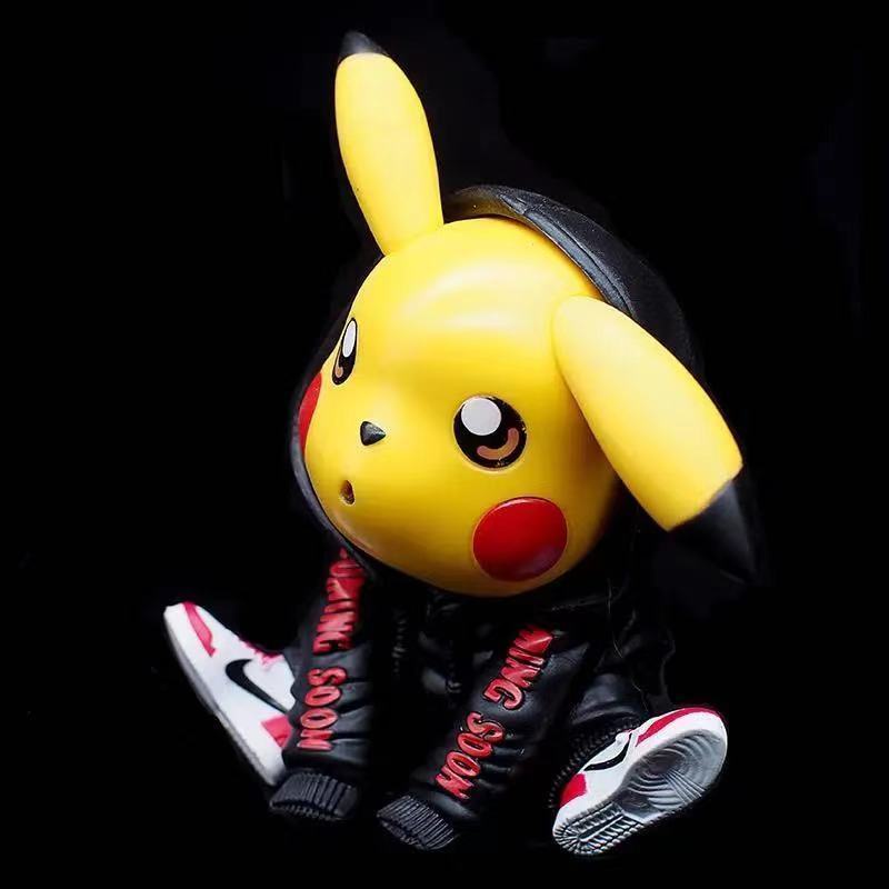 เครื่องประดับรถยนต์ไฟฟ้า Pikachu Nine-Tailed สําหรับตกแต่งภายในรถยนต์ ...