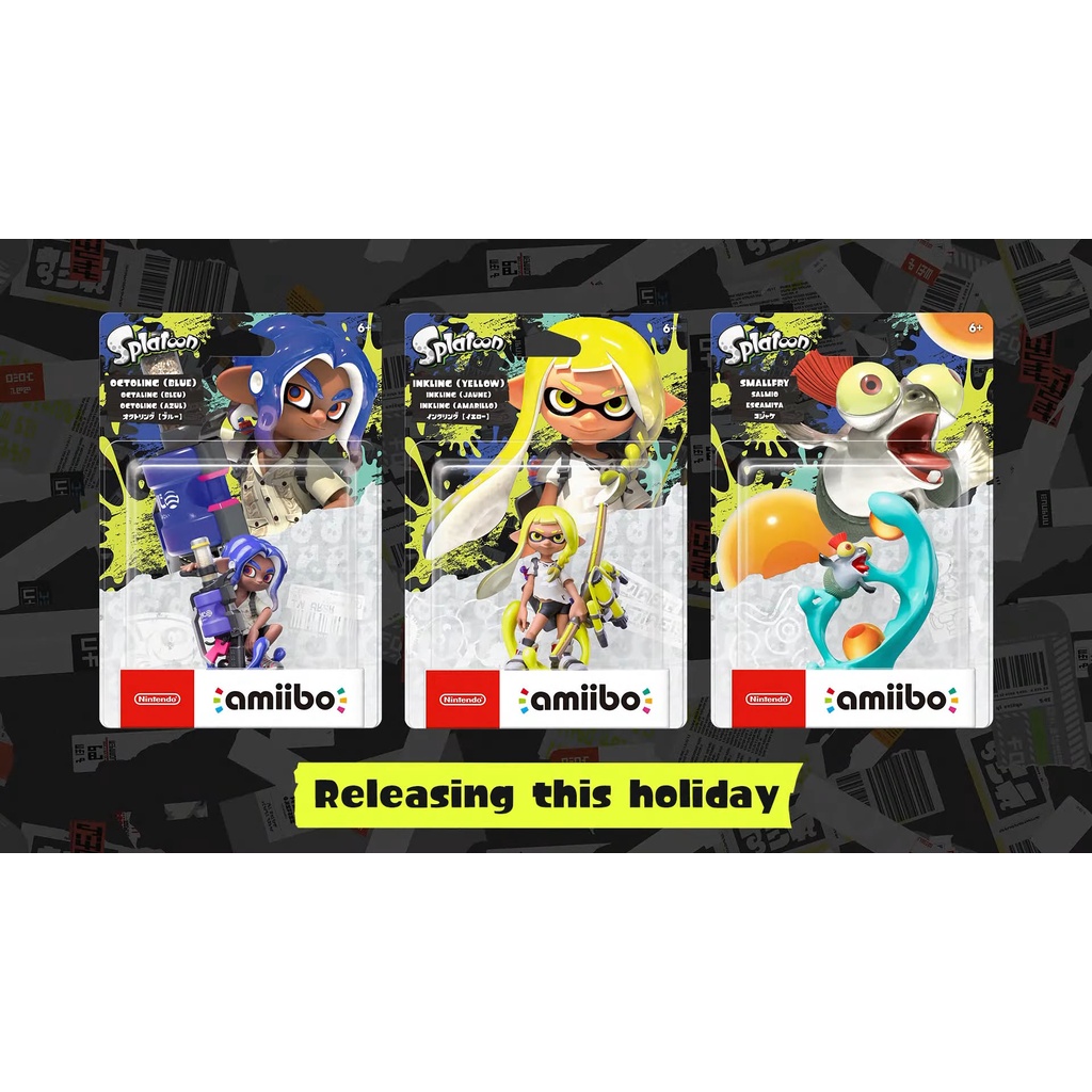 Amiibo Splatoon 3 แท้ SERIES FIGURE INKLING เซ้ม 3 ตัว หรือ แยก อมิโบ้ ...