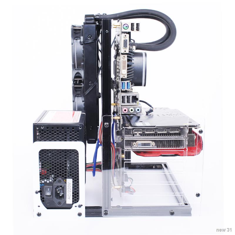 Water cooling Aluminum Test Bench for ITX MATX ATX Computer Open Frame ...