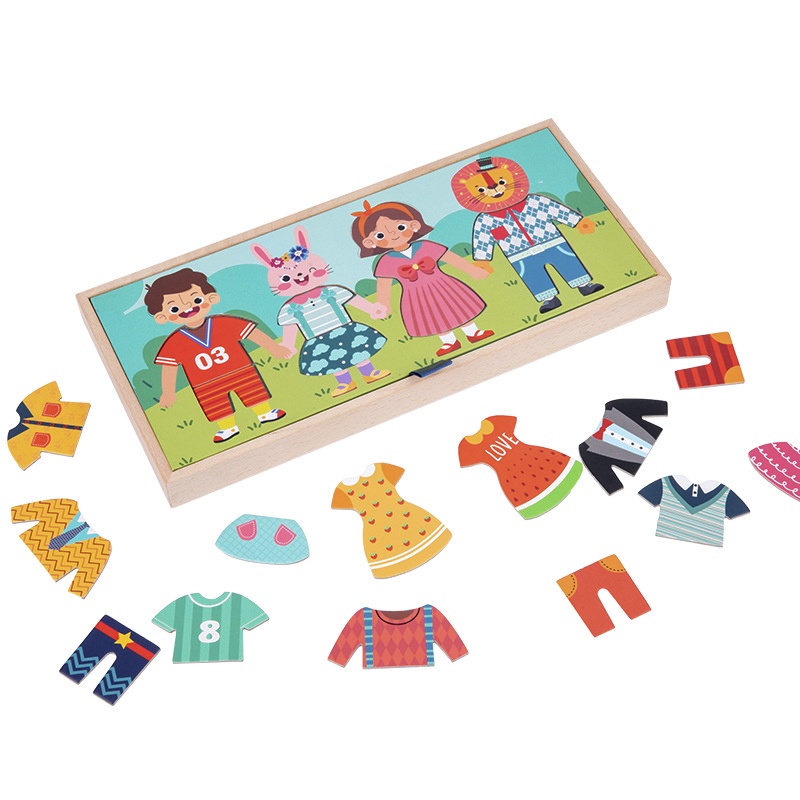Drying Rack Clothes Dress-Up Jigsaw Puzzle Logical Thinking Matching ...