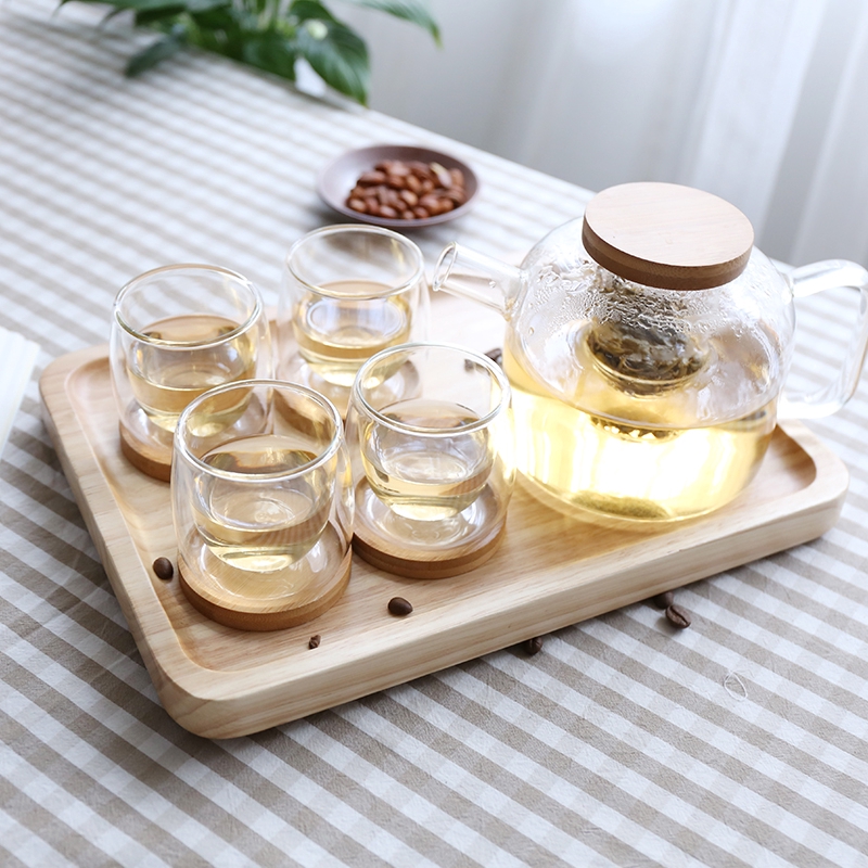 House High Borosilicate Heat-Resistant Glass Teapot Tea Set Four-in-One ...