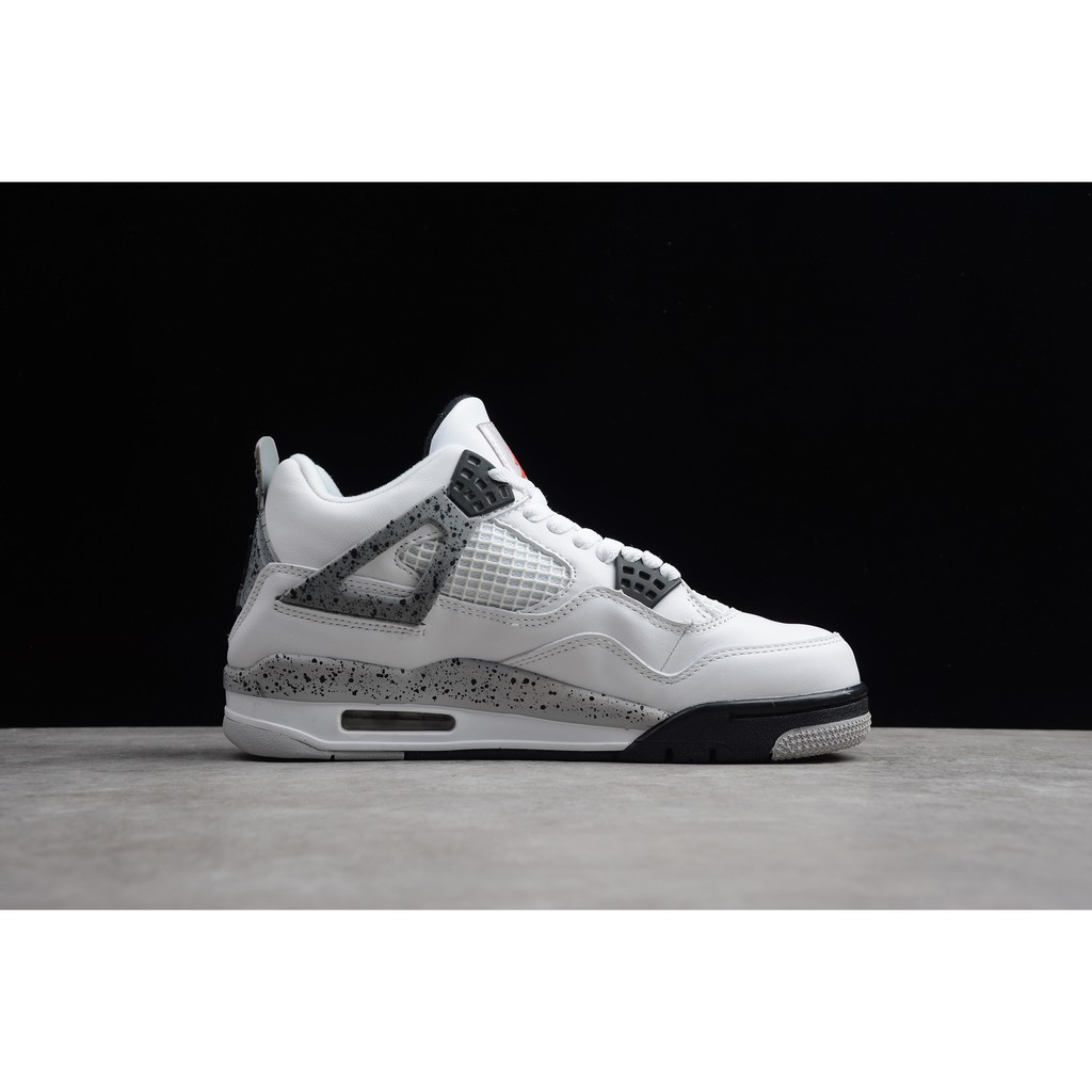 รองเท้าผ้าใบ Air Jordan 4 Rotro Ash Aj 4 Jordan สีขาว Cement 36 ...
