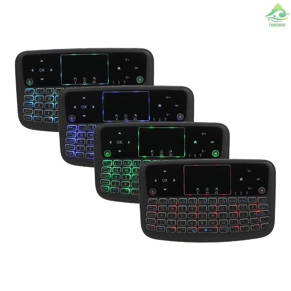 A36 Mini Wireless Keyboard 2.4G Color Backlit Air Mouse Touchpad ...