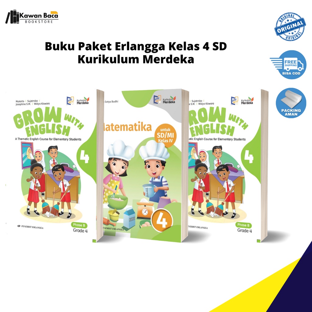 หนังสือ Erlangga Class 4 Elementary School Curriculum Independence ...