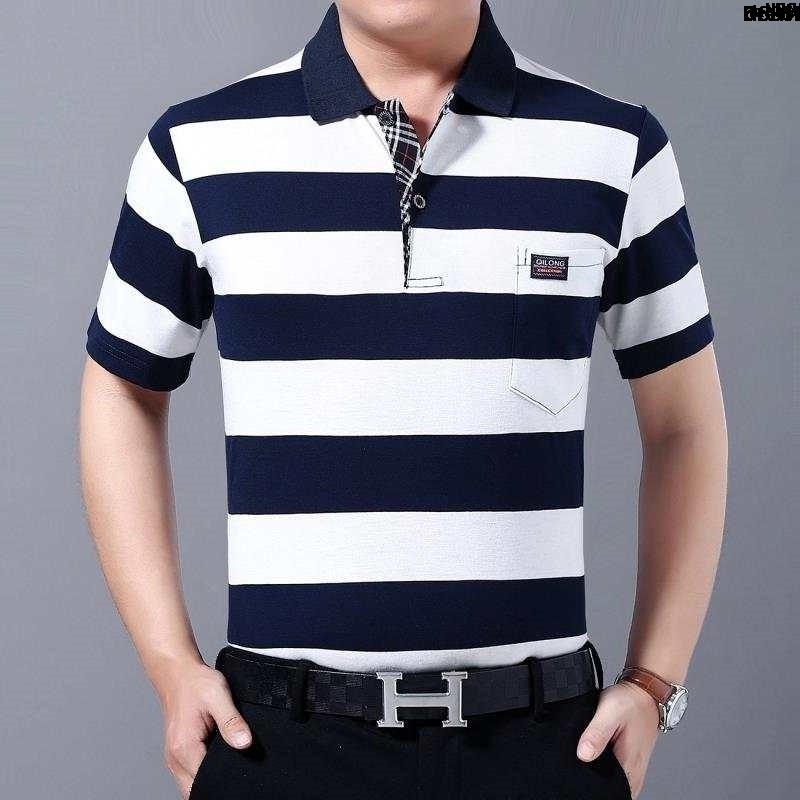 เสื้อเชิ้ตแขนสั้น ̅ Have Flip Pure Shirtเสื้อยืดโปโล ผ้าฝ้าย ทรงหลวม ...