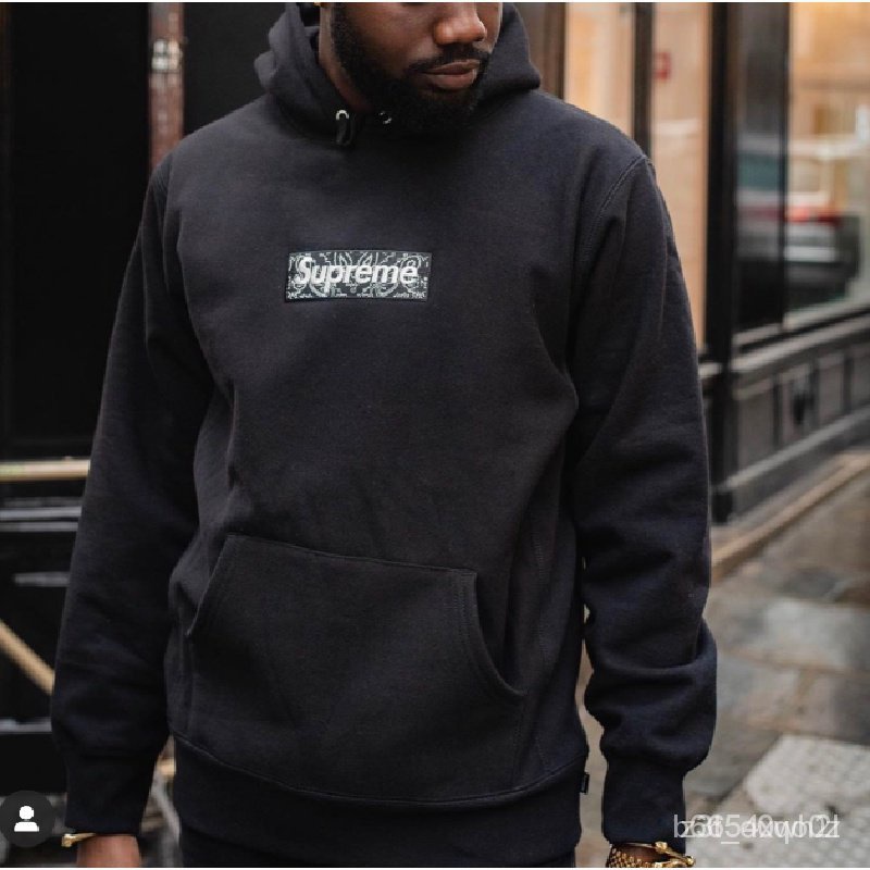 SUPREME Couples Sweatshirt Cashew Flower Embroidered Hoodie Sports Plus ...