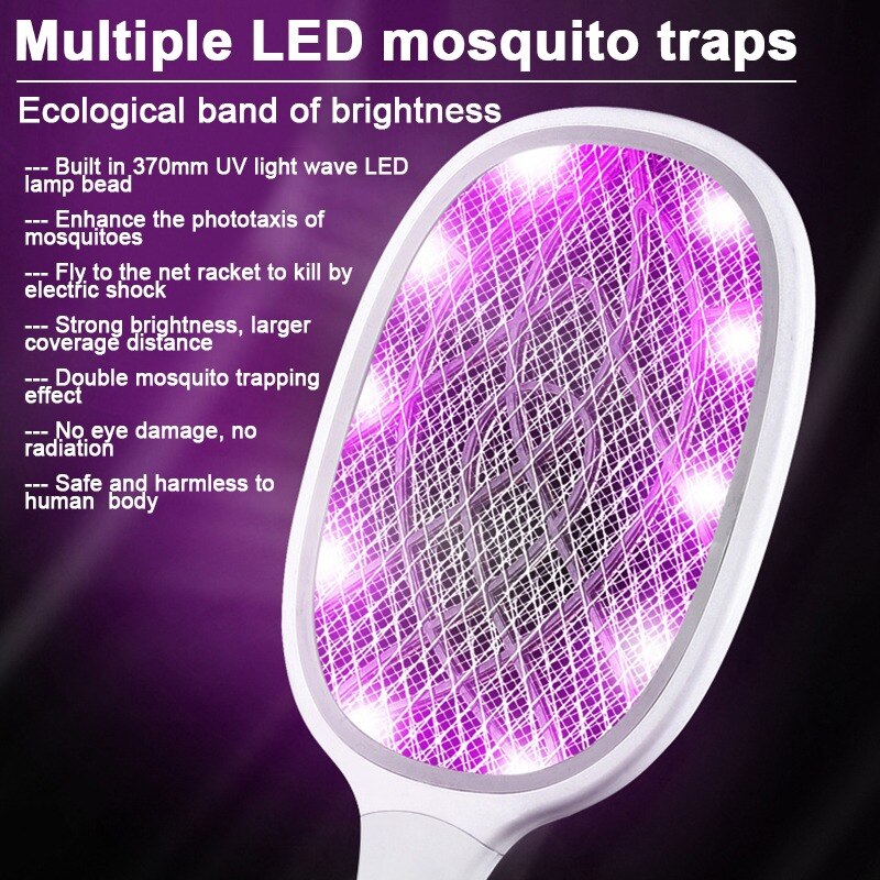 10 led trapping lights anti mosquito 3000V electric insect killer two ...