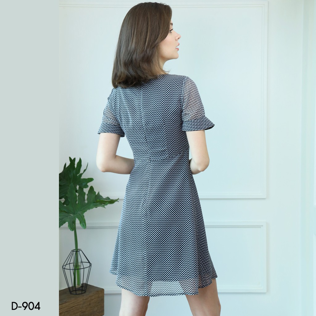 AMILA Dress AM-D904 ชิฟฟอนปริ้นท์ IGPU21-3 - amilaofficial - ThaiPick