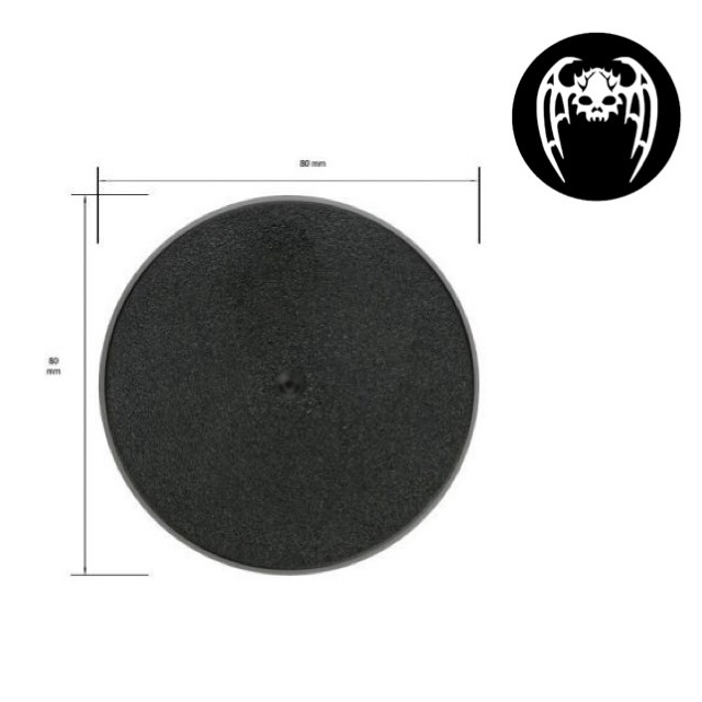 Citadel Bases - 80mm Round Base - Games Workshop Warhammer 40k Age of ...