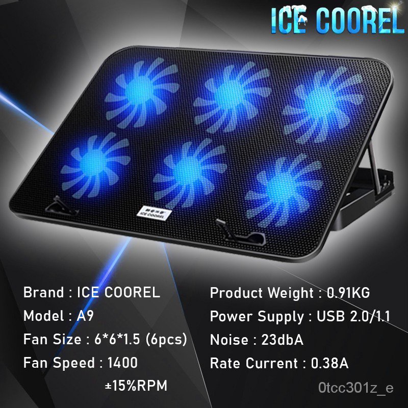 iKW6 ICE COOREL Ice Cooling Technology Blue Lighting Cooler Pad 2 - 6 ...