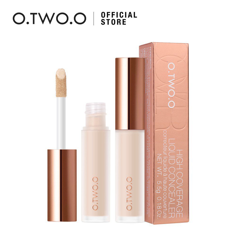 O.TWO.O Liquid Concealer Primer High Coverage Natural Long Lasting 4 ...