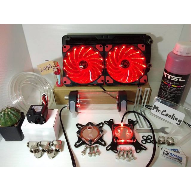 ชุดน้ำระบบเปิดCPU+การ์ดจอ 2ตอน, CPU+GPU Water Cooling Open Loop Set *สี ...