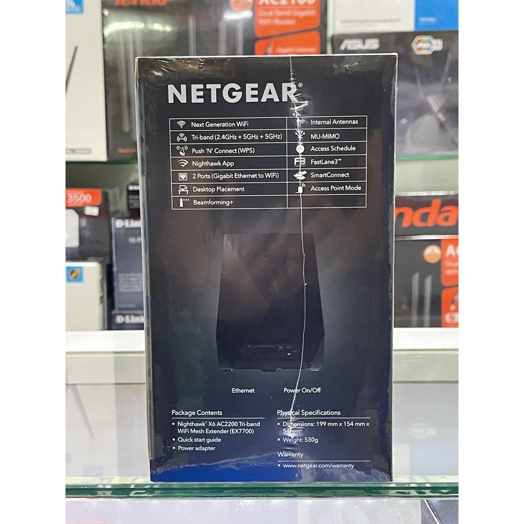NETGEAR EX7700 AC2200 NIGHTHAWK X6 TRI-BAND WIFI MESH EXTENDER - krieng.nt - ThaiPick