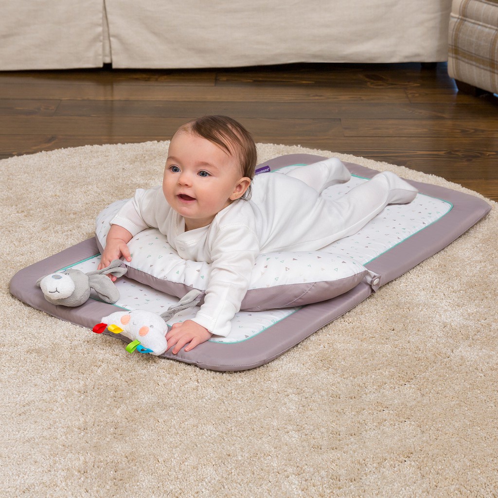 Clevamama Newborn Tummy Time Mat ที่นอนเพลย์แมท - xg0f4zv7q_ - ThaiPick