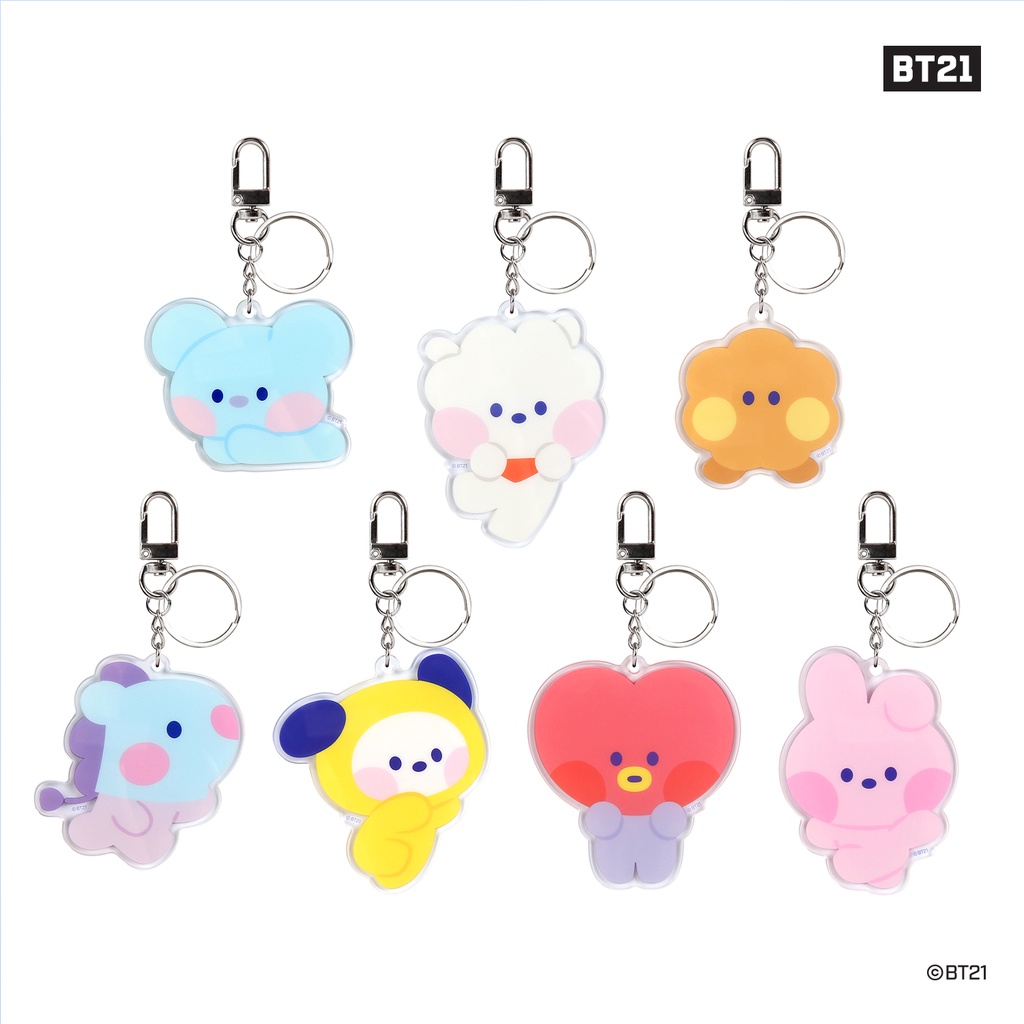 พวงกุญแจ BT21 minini BIG ACRYLIC KEYRING สินค้าพร้อมส่ง - amampaamp - ThaiPick