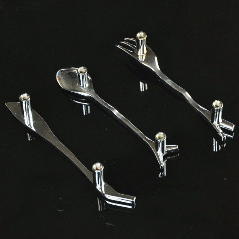 3 pieces Creative Design Fork, Knife and Spoon Kitchen Cabinet Drawer ...