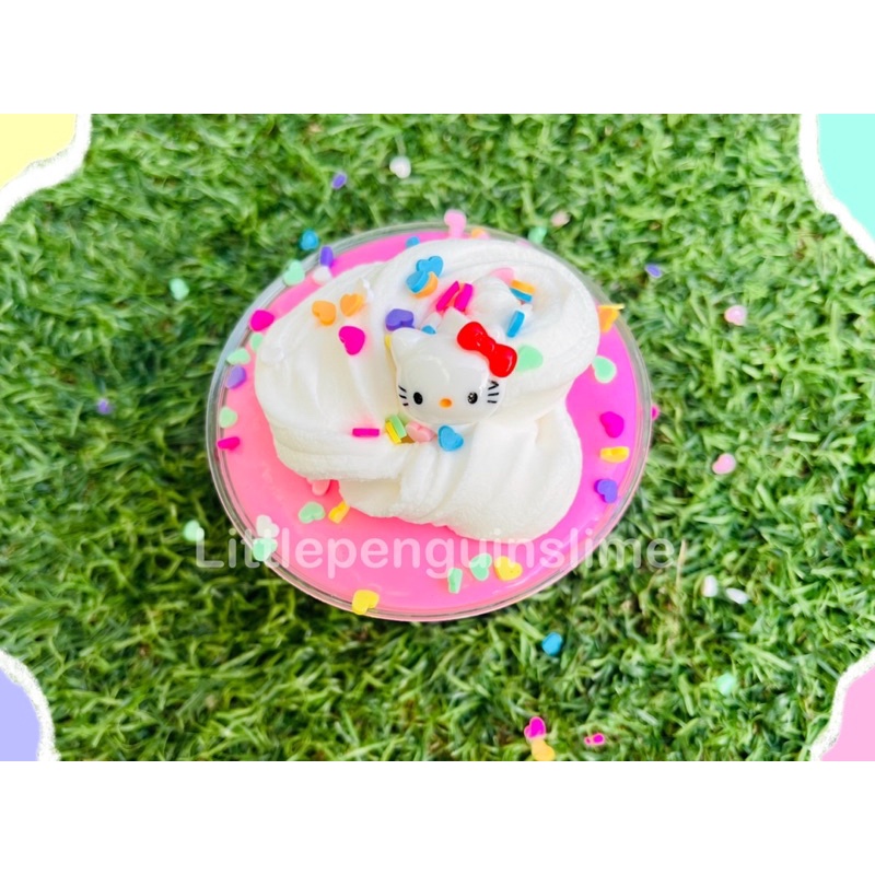 DIY Hello Kitty Boba Slime/DIY สไลม์ เฮลโล คิตตี้ โบบา~ น่ารักมากๆ ...
