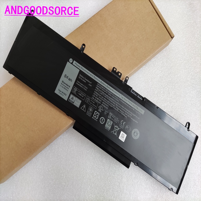 New Original WJ5R2 0WJ5R2 G9G1H 04F5YV 0G9G1H Laptop Battery 11.4V 84Wh ...