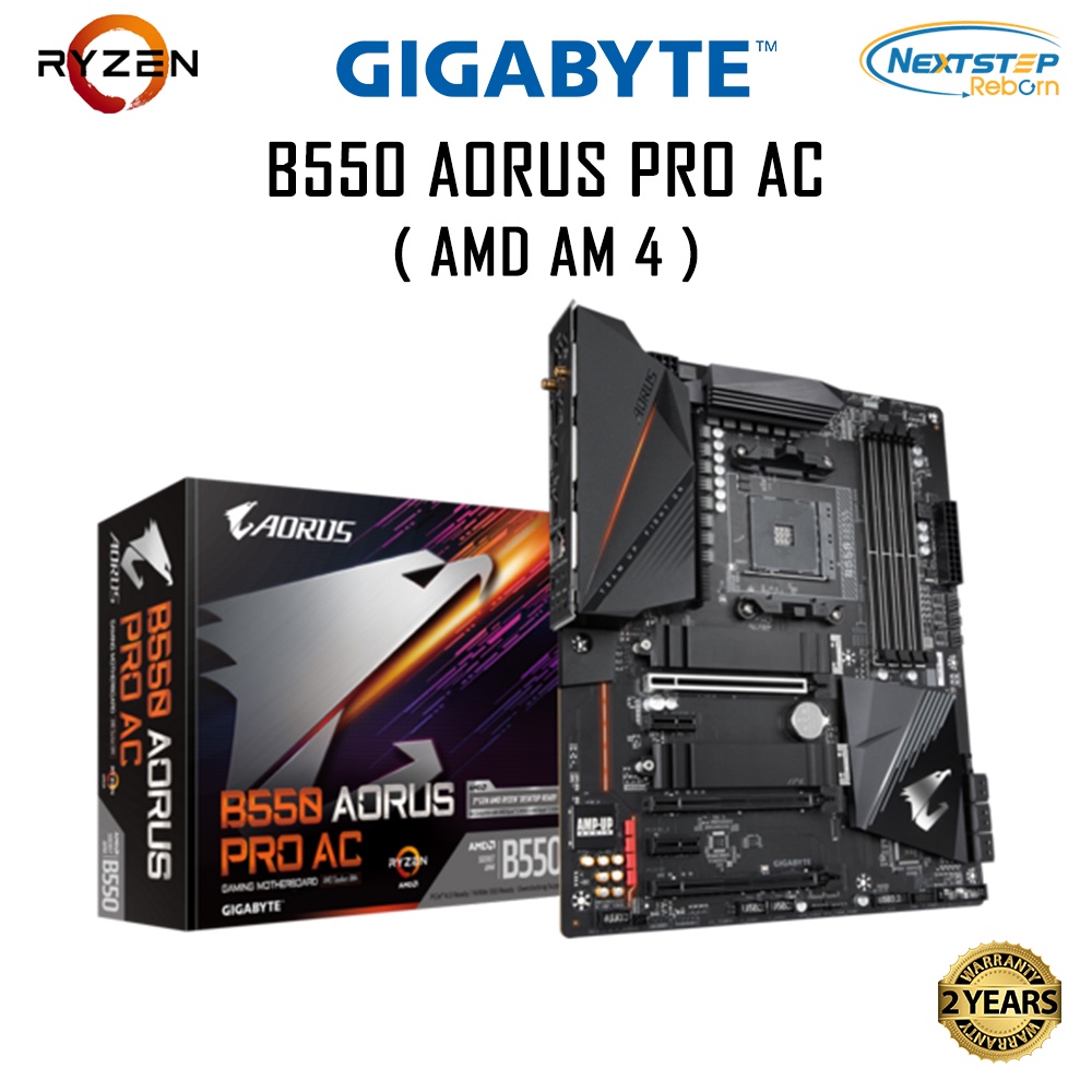 GIGABYTE B550 AORUS PRO AC ( AM4 ) ( สินค้ามือ1 ประกันเหลือ 2 ปี ) - nsr_pc - ThaiPick