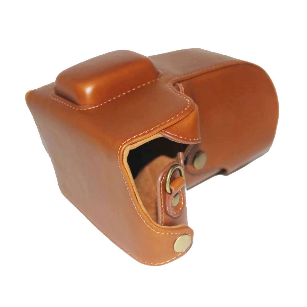 Black Coffee Brown PU Leather Camera Case Bag Cover For Samsung NX300 ...