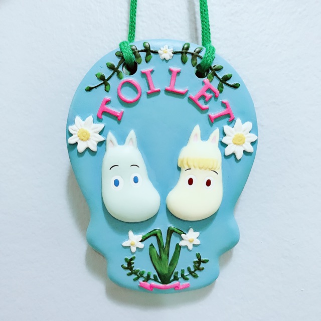 ที่แขวนประตูห้องน้ำ Moomin งานละเอียด สี hand-painted ลาย Toilet ...