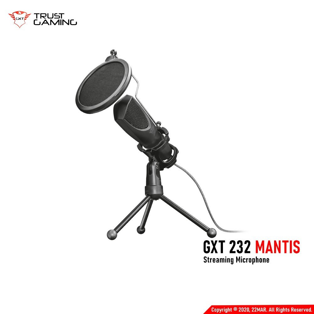 TRUST GXT 232 MANTIS STREAMING USB MICROPHONE(22656)ไมโครโฟน | Shopee ...