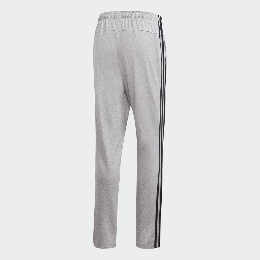 adidas Essentials 3-Stripes Tapered Open Hem Joggers ผู้ชาย สีเทา ...
