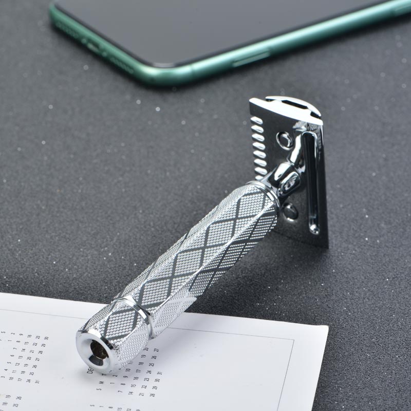 Yaqi Chrome Color Hexahedral Handle Safety Razor - hgztk9s4s6 - ThaiPick