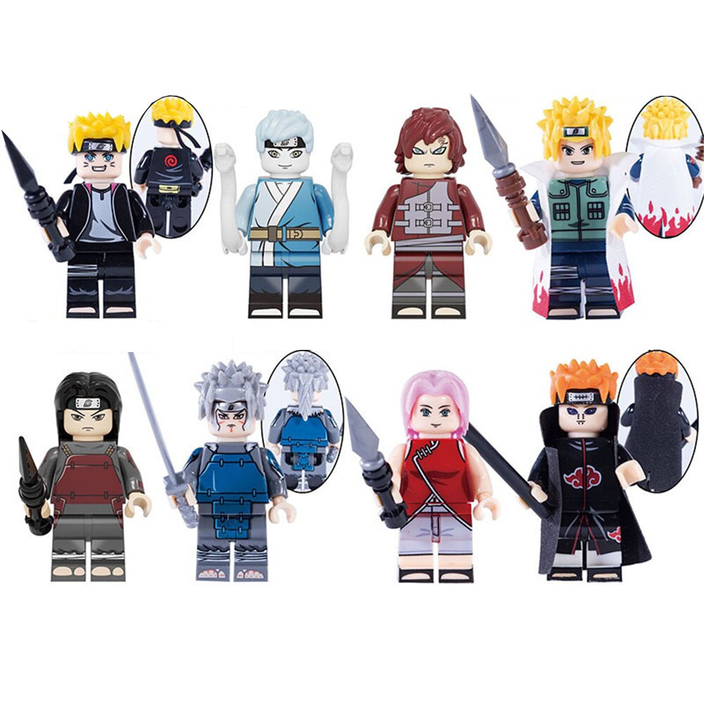 NARUTO LEGO ของเล่นตัวต่อชุดนารูโตะ 8 ชิ้น - shopee20181211.th - ThaiPick