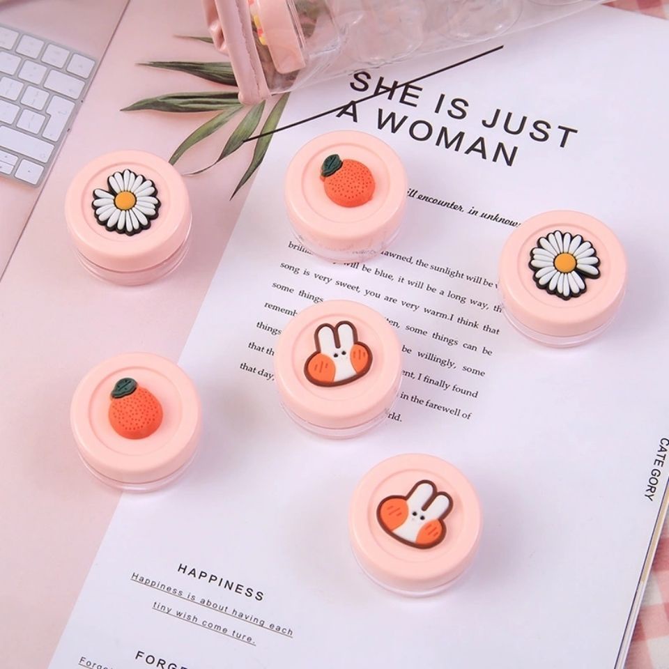 ins girl ชุดขวดเดินทางการ์ตูนแบบพกพา เครื่องสำอาง ขวดเปล่า ผลิตภัณฑ์ ...