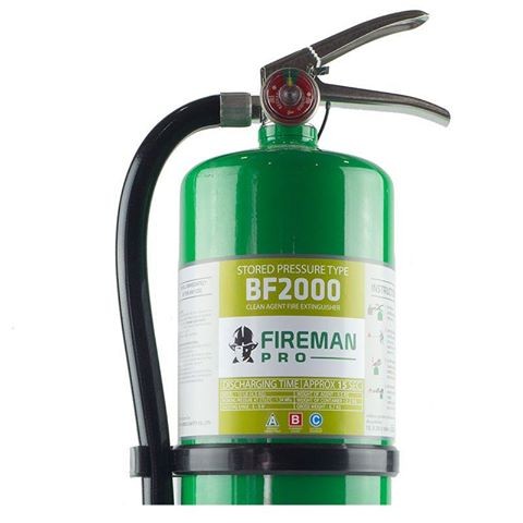 FIREMAN PRO เครื่องดับเพลิงชนิดน้ำยาเหลวระเหย รุ่น BF2000 ขนาด 10 ปอนด์ สีเขียว | Shopee Thailand