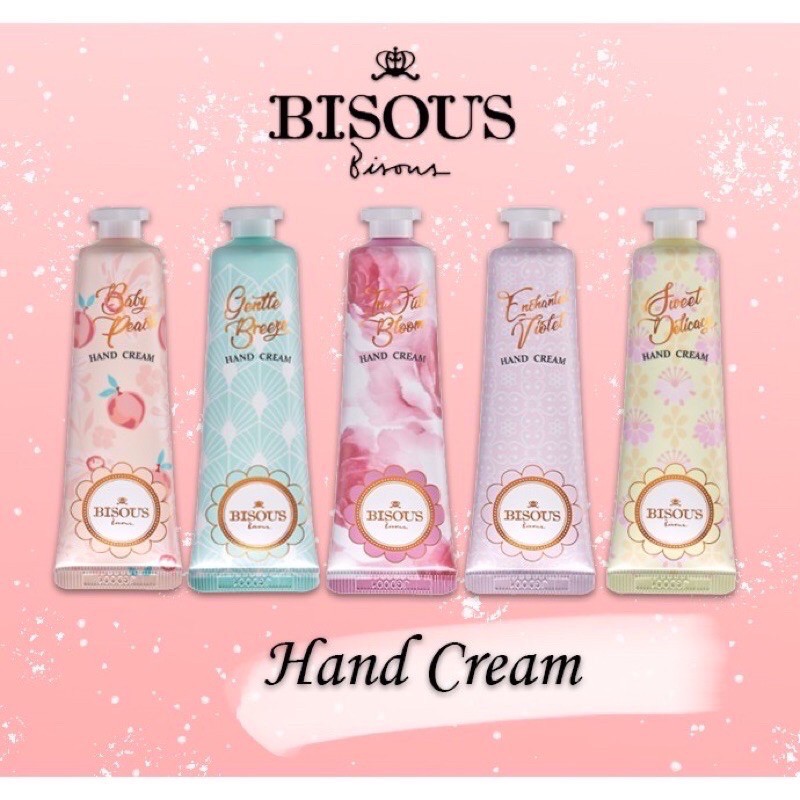 แท้Bisous Bisous Perfumed Body Care Hand Cream บีซูบีซูแฮนด์ครีม ...